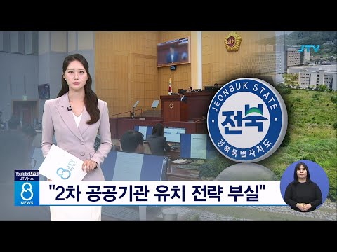 JTV - "2차 공공기관 유치 전략 부실"